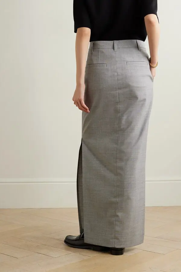 Brunello Cucinelli Pleated Maxi Skirt