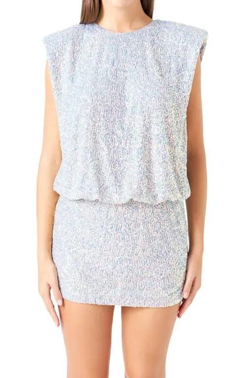 Endless Rose Sequin Blouson Minidress
