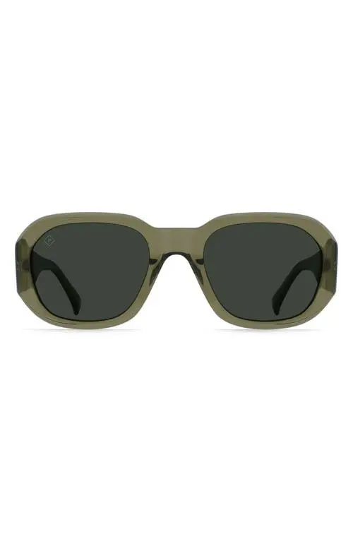 Raen Zouk Square Sunglasses - Cambria/green Polar
