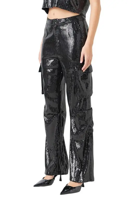 Endless Rose Sequin Cargo Pants