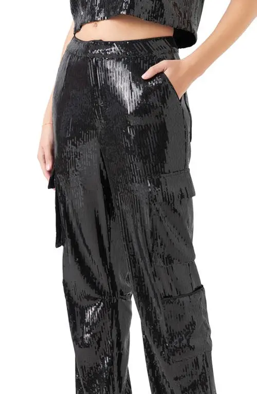 Endless Rose Sequin Cargo Pants