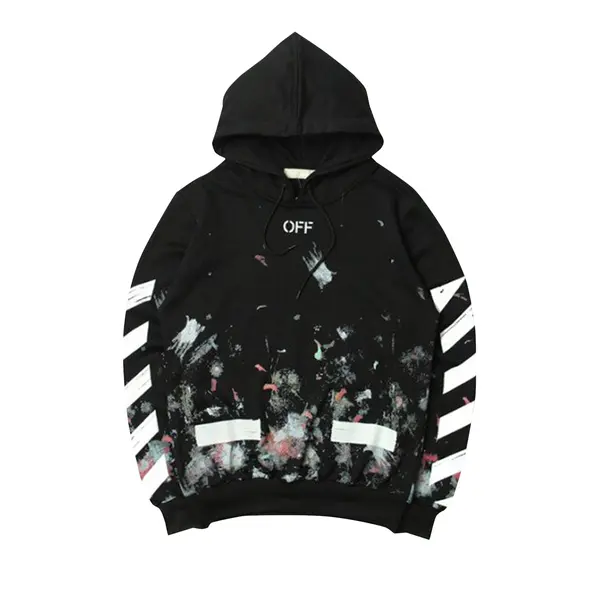 Off-White Diag Galaxy Brushed Over Hoodie - Black | Editorialist