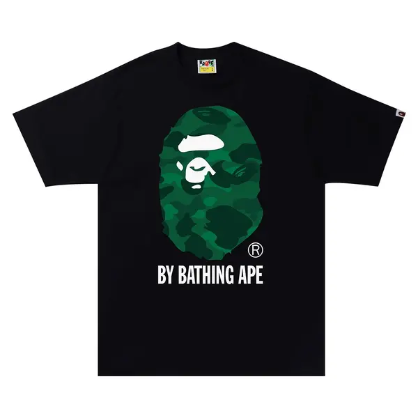 A BATHING APE Color Camo Bathing Ape Tee /green