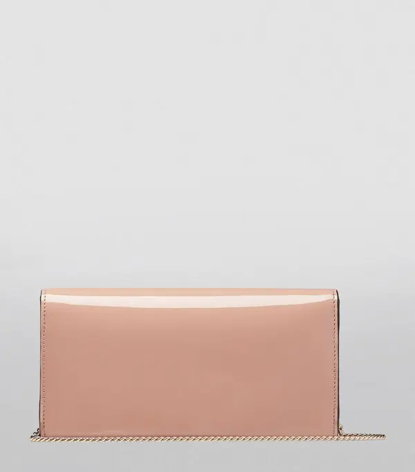 JIMMY CHOO Leather Emmie Clutch - Pink