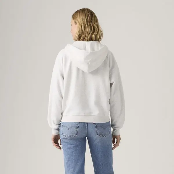 LEVI'S Everyday Zip-up Hoodie Sweatshirt - Heather Grey