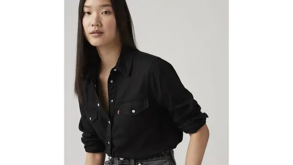 LEVI'S Iconic Western Denim Shirt - Dark Ages
