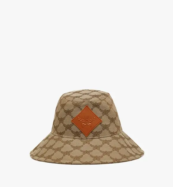 MCM Wide Bucket Hat in Lauretos Denim Jacquard Denim Indigo Denim Bucket Hat in Indigo | Brooklyn Industries main image 4