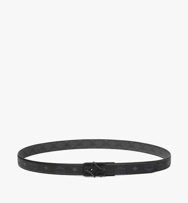 Mcm Diamond Buckle Reversible Monogram Belt