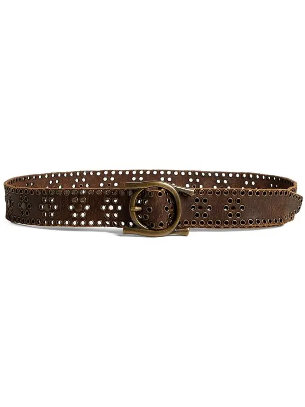 Dsquared2 Perforated Leather Belt - Brown