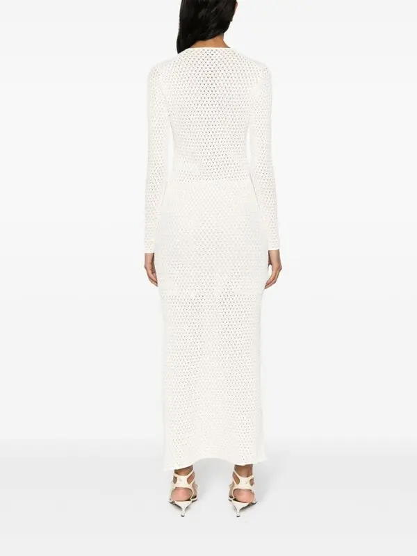 TOM FORD Pointelle-knit Maxi Dress - White