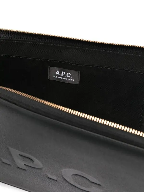 A.p.c. Logo-print Clutch