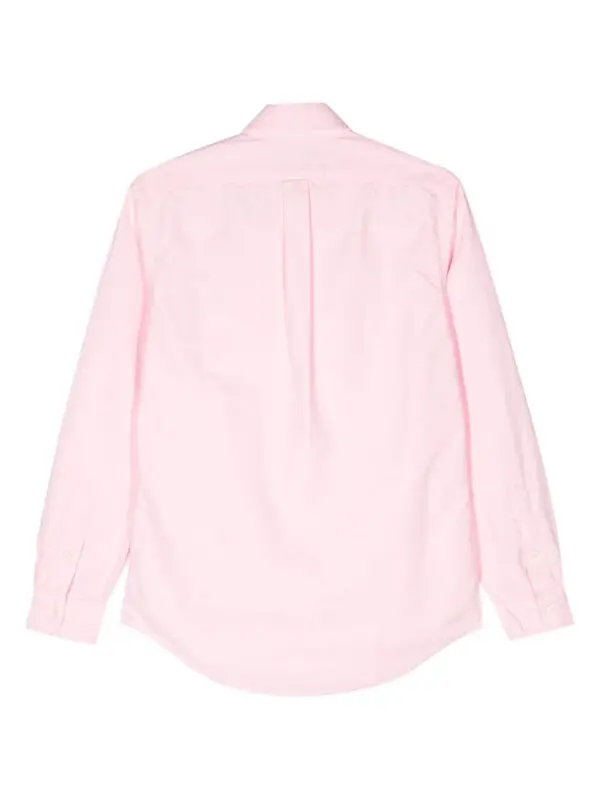 Polo Ralph Lauren Embroidered-logo Cotton Shirt - Pink