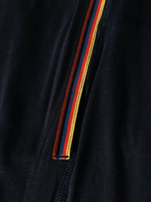 Paul Smith Logo-patch Jersey Shorts - Blue