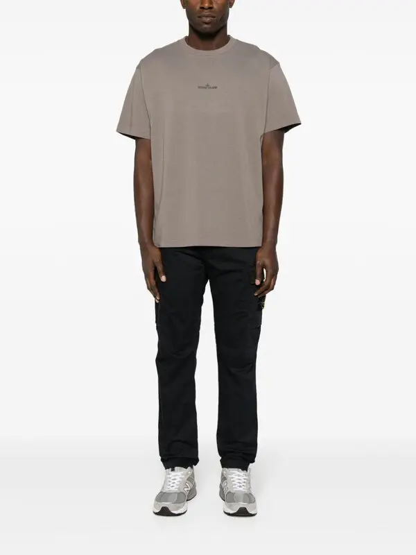 Stone Island Organic Cotton Stretch Cargo Pants - Blue