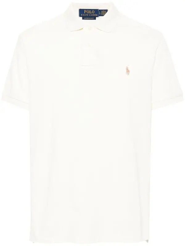 Polo Ralph Lauren Polo Pony Cotton Polo Shirt - Neutrals