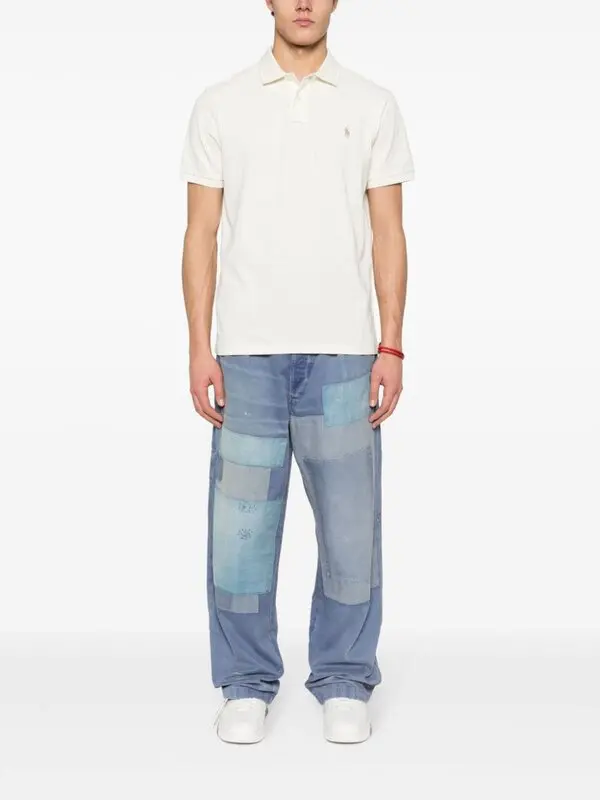 Polo Ralph Lauren Polo Pony Cotton Polo Shirt - Neutrals