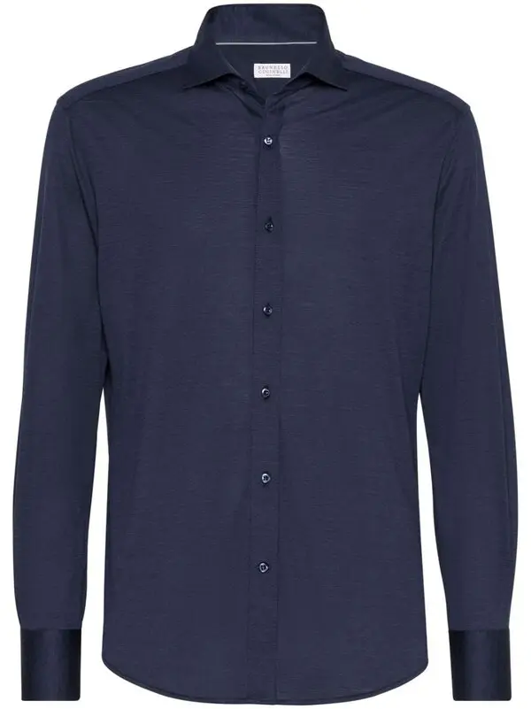 Brunello Cucinelli Silk-cotton Jersey Shirt