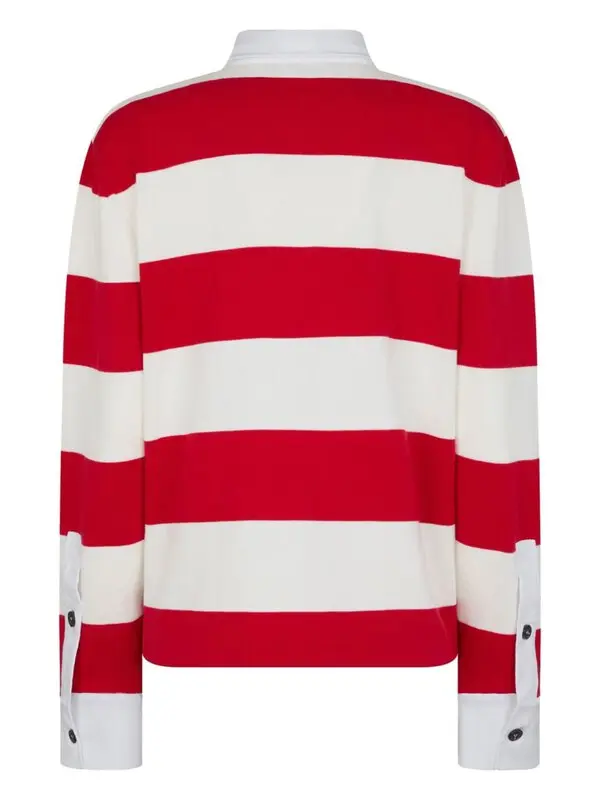 Dsquared2 Striped Cotton Rugby Polo Shirt