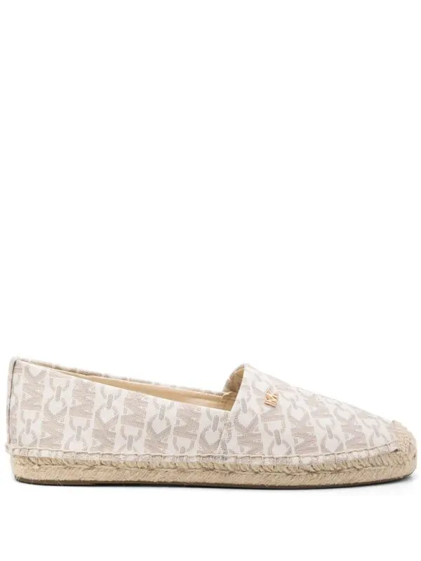 Michael Kors Kendrick Empire Monogram Espadrilles - White