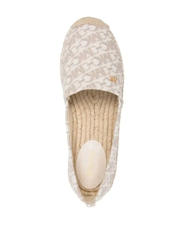 Michael Kors Kendrick Empire Monogram Espadrilles - White