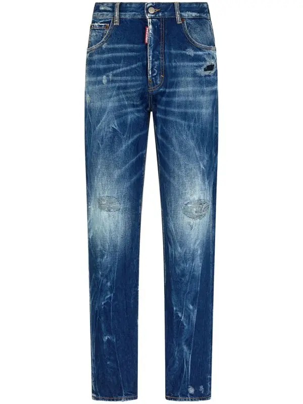 Dsquared2 Distressed Slim-leg Jeans