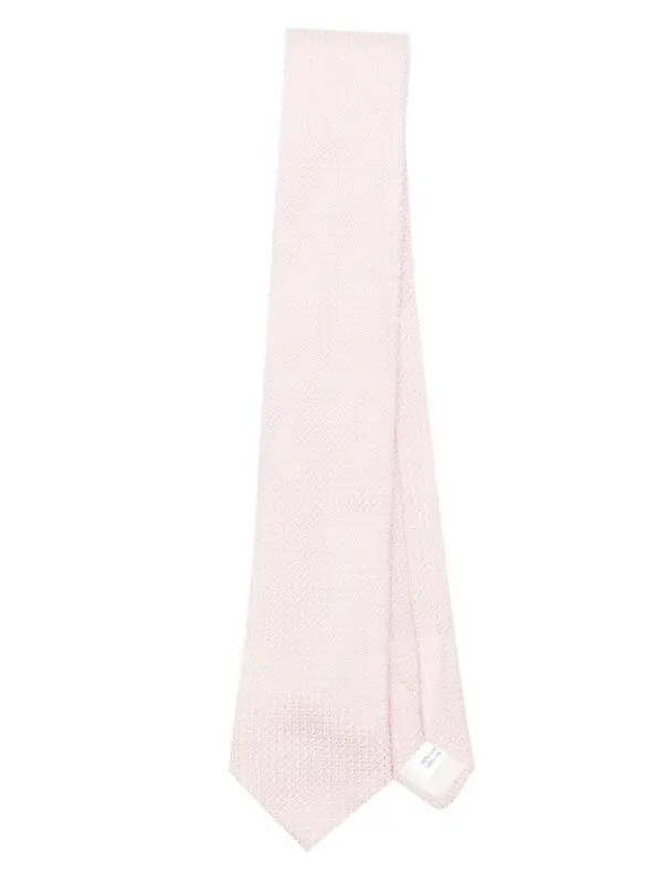 FURSAC Knitted Silk Neck Tie - Pink
