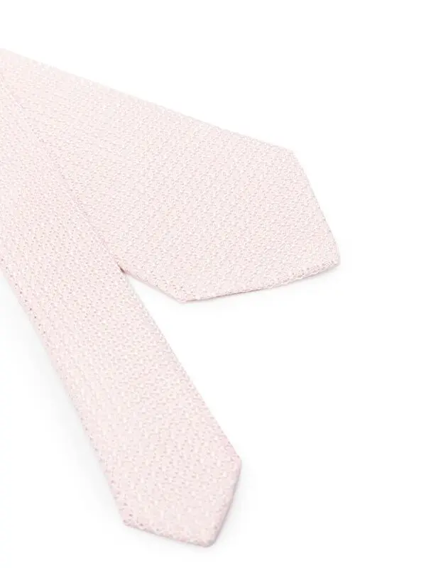 FURSAC Knitted Silk Neck Tie - Pink