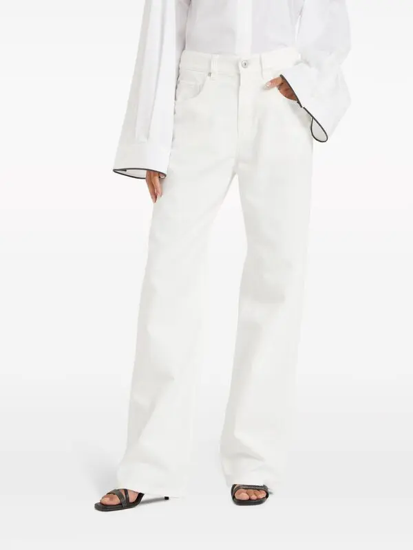 Brunello Cucinelli Mid-rise Wide-leg Jeans