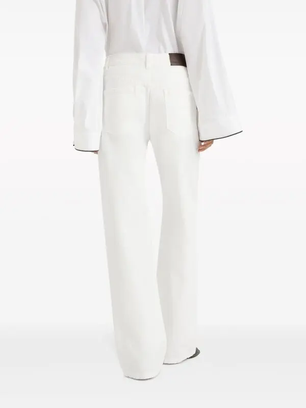 Brunello Cucinelli Mid-rise Wide-leg Jeans
