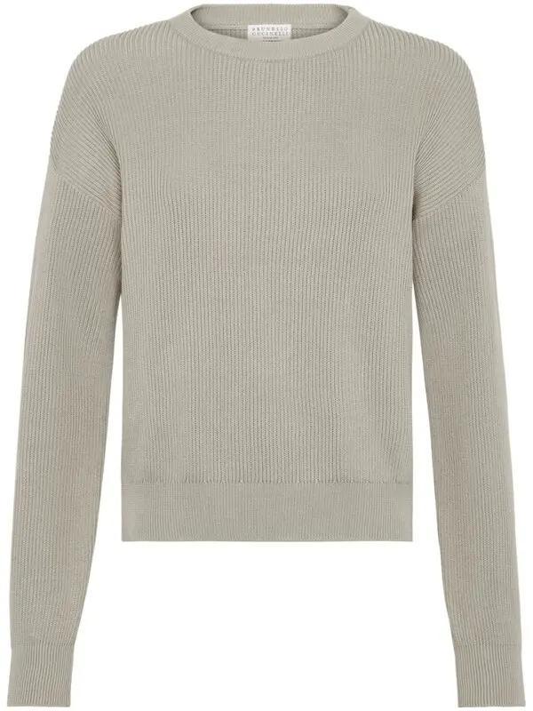 Brunello Cucinelli Ribbed Cotton Jumper