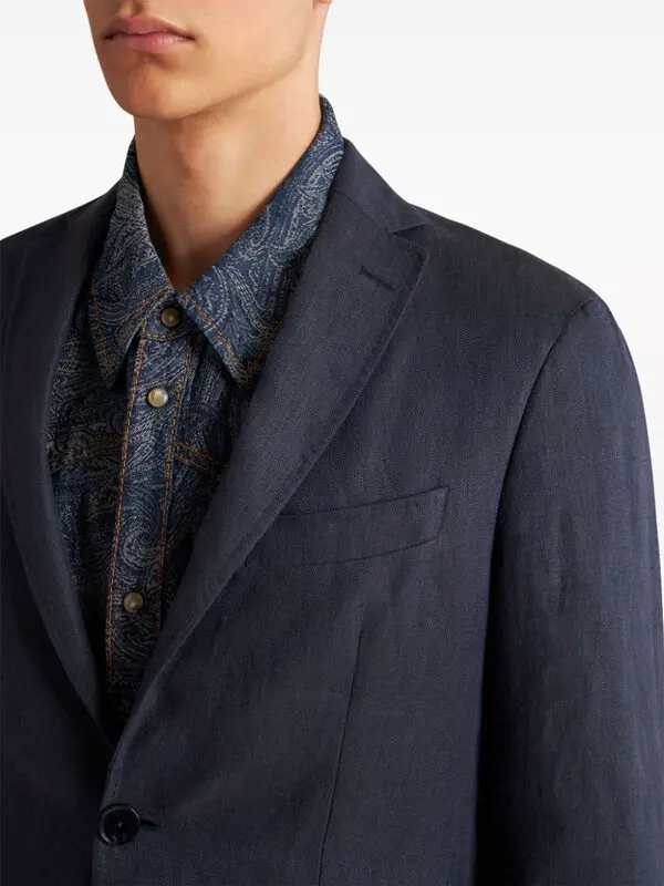Etro Single-breasted Wool Blazer