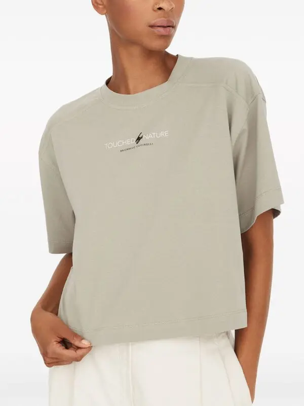 Brunello Cucinelli Slogan-print T-shirt