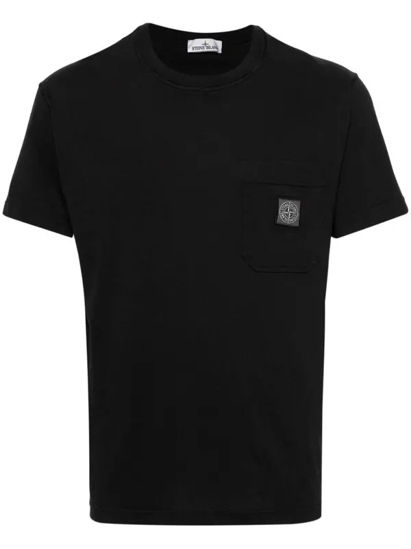 Stone Island Compass-patch Cotton T-shirt