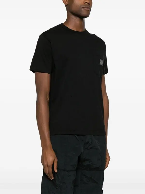 Stone Island Compass-patch Cotton T-shirt