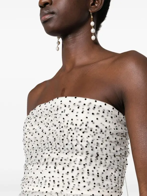 Zimmermann Polka Dot Tulle Midi Dress