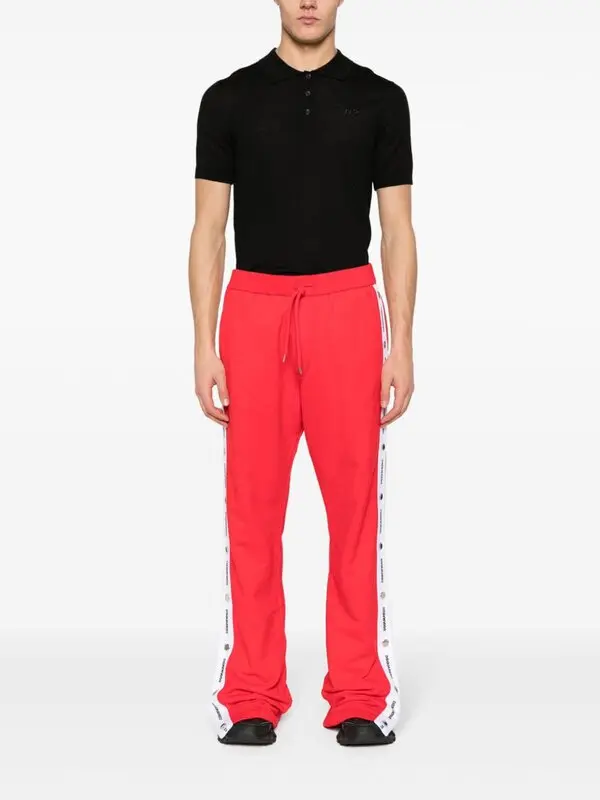 Dsquared2 Embroidered-logo Ribbed Polo Shirt - Black
