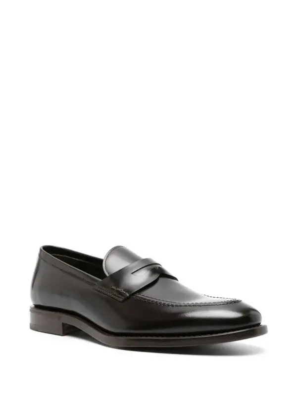 HENDERSON BARACCO Leather Penny Loafers