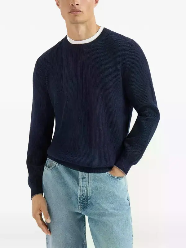 Brunello Cucinelli Crew-neck Jumper - Blue