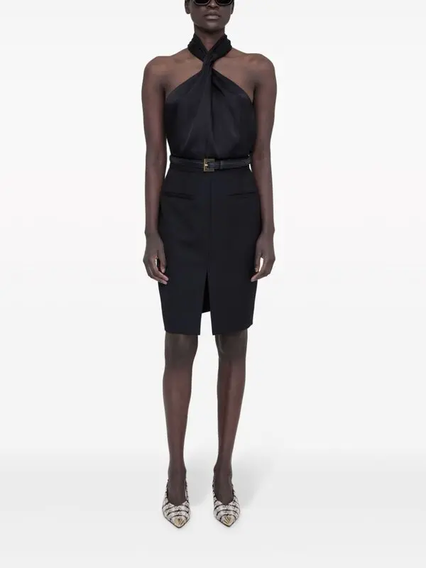 ANINE BING Vena Front-slit Skirt