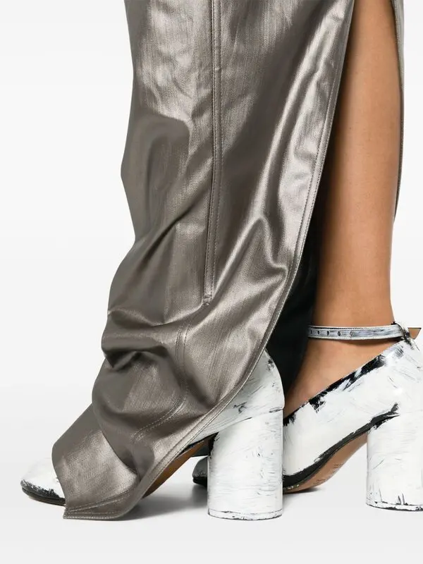 Rick Owens Coated Strapless Bustier Gown - Grey