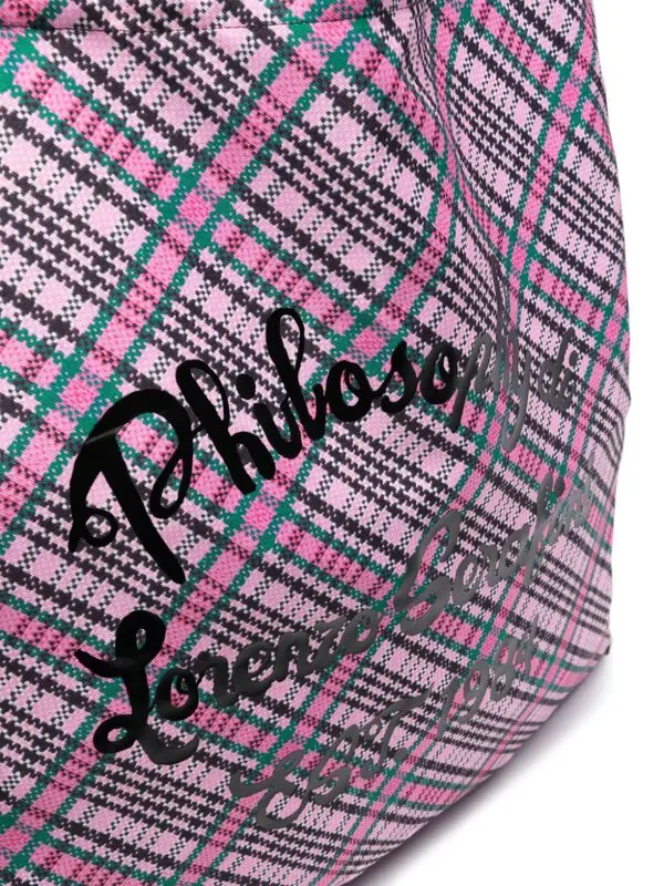 Philosophy Di Lorenzo Serafini Logo-print Check Tote