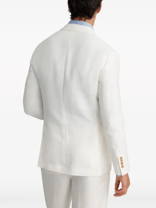 Brunello Cucinelli Single-breasted Linen Blazer