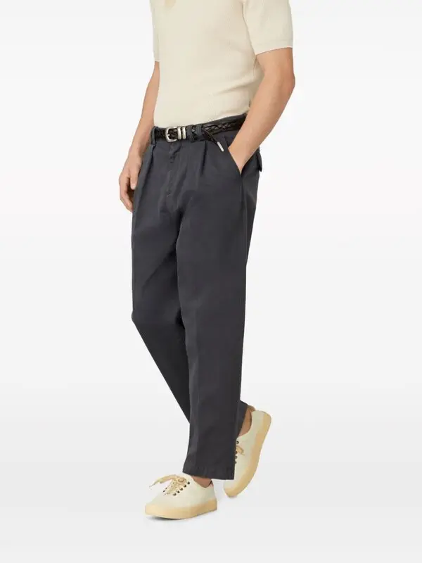 Brunello Cucinelli Pleated Cotton Trousers