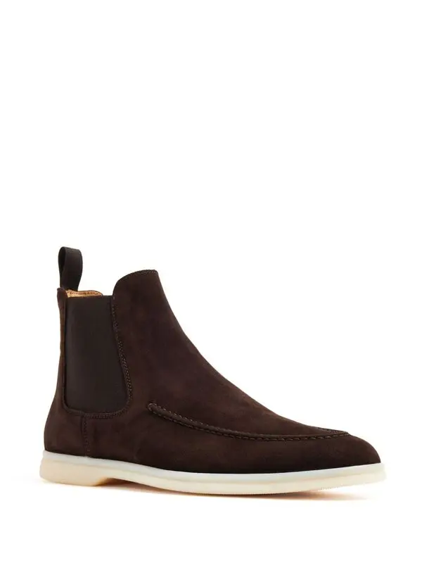 SCAROSSO Suede Chelsea Boots