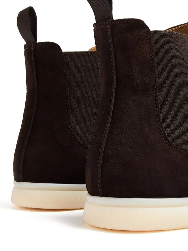 SCAROSSO Suede Chelsea Boots