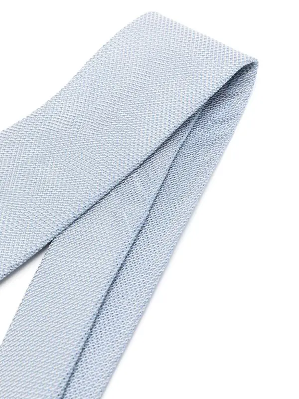 FURSAC Knitted Silk Neck Tie - Blue