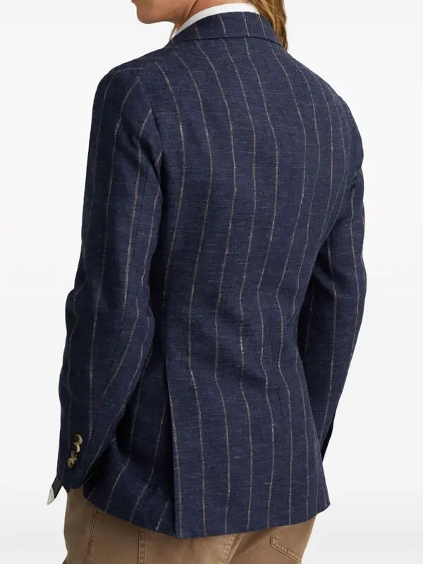 Brunello Cucinelli Striped Single-breasted Blazer
