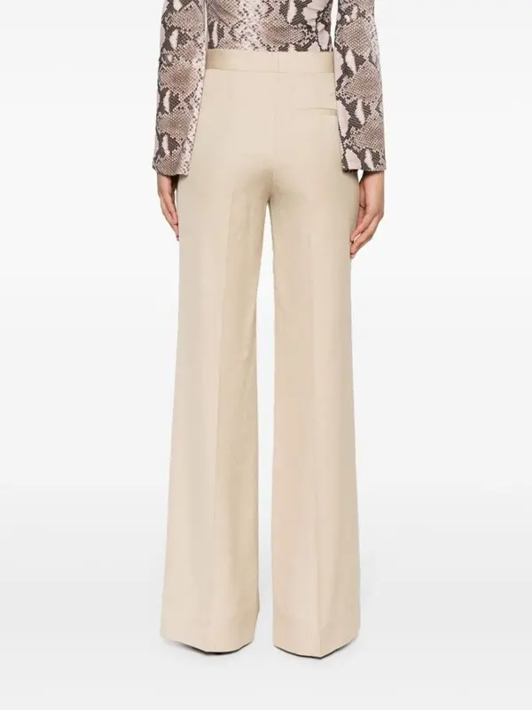 Stella McCartney High-waisted Flared Trousers - Neutrals