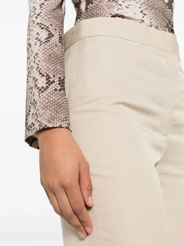 Stella McCartney High-waisted Flared Trousers - Neutrals