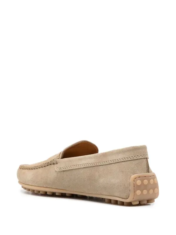 TOD'S Gommino Suede Driving Loafers - Brown